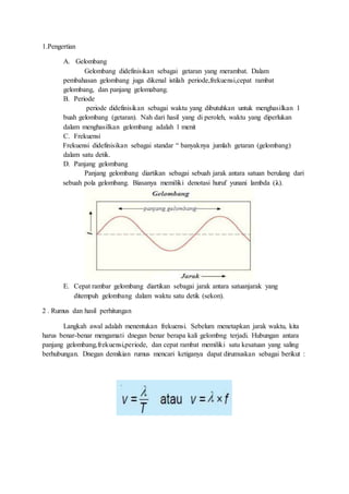 Cepat rambat gelombang | DOCX