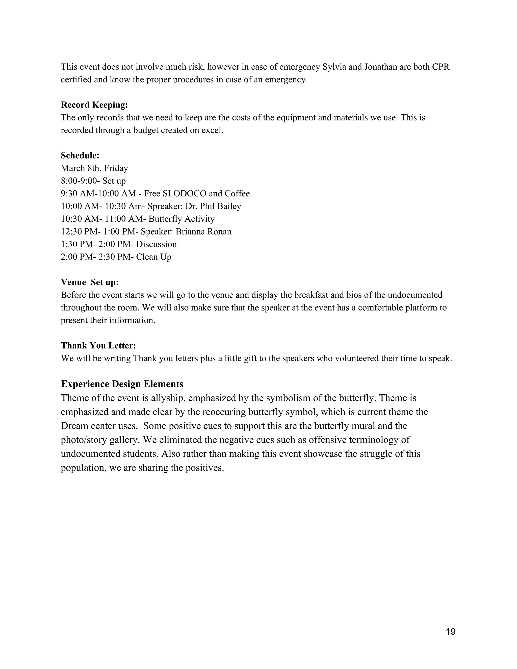 Comprehensive Event Plan | PDF