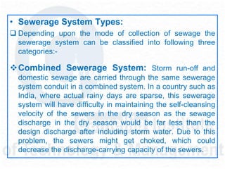 sewerage system civil engineering fifth sem ppt download | PDF