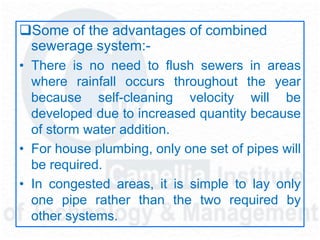 sewerage system civil engineering fifth sem ppt download | PDF