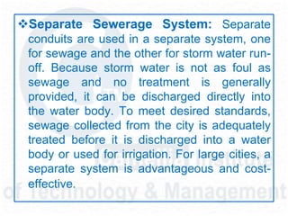 sewerage system civil engineering fifth sem ppt download | PDF