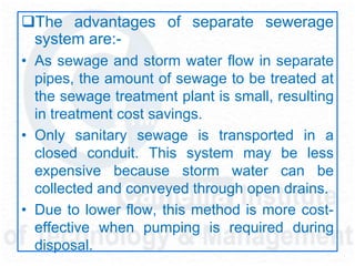 sewerage system civil engineering fifth sem ppt download | PDF
