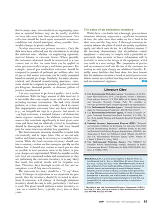 Basics of Preparing an Air Emissions Inventory | PDF