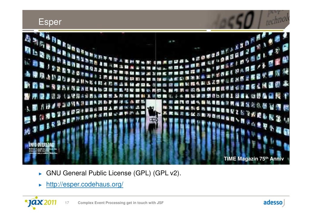 Complex Event Processing (CEP) gets in touch with JSF
