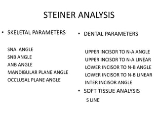 Cephalometric Analysis | PPTX