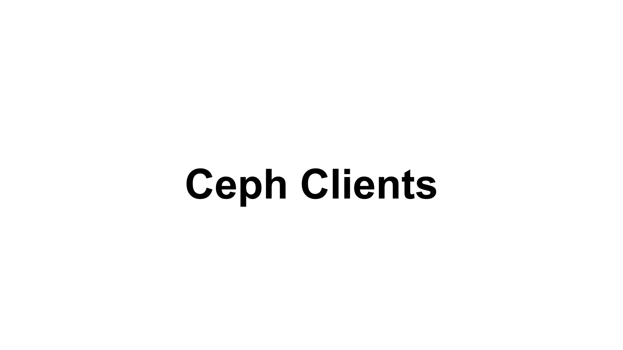 Ceph - A distributed storage system | PPT