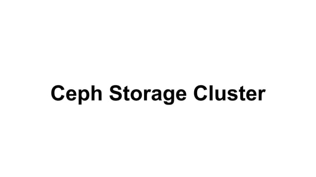Ceph - A distributed storage system | PPT