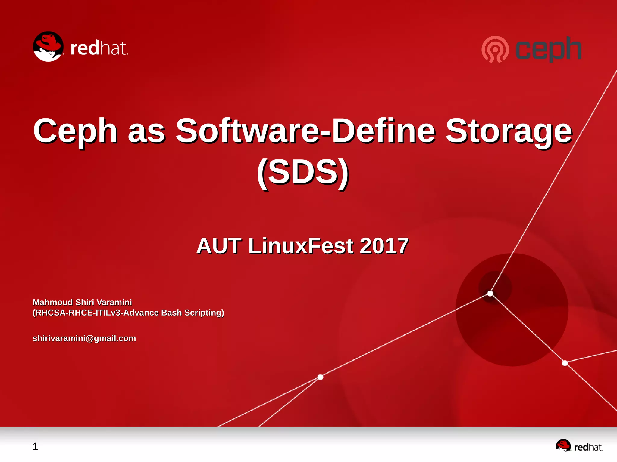 Ceph as software define storage | PDF