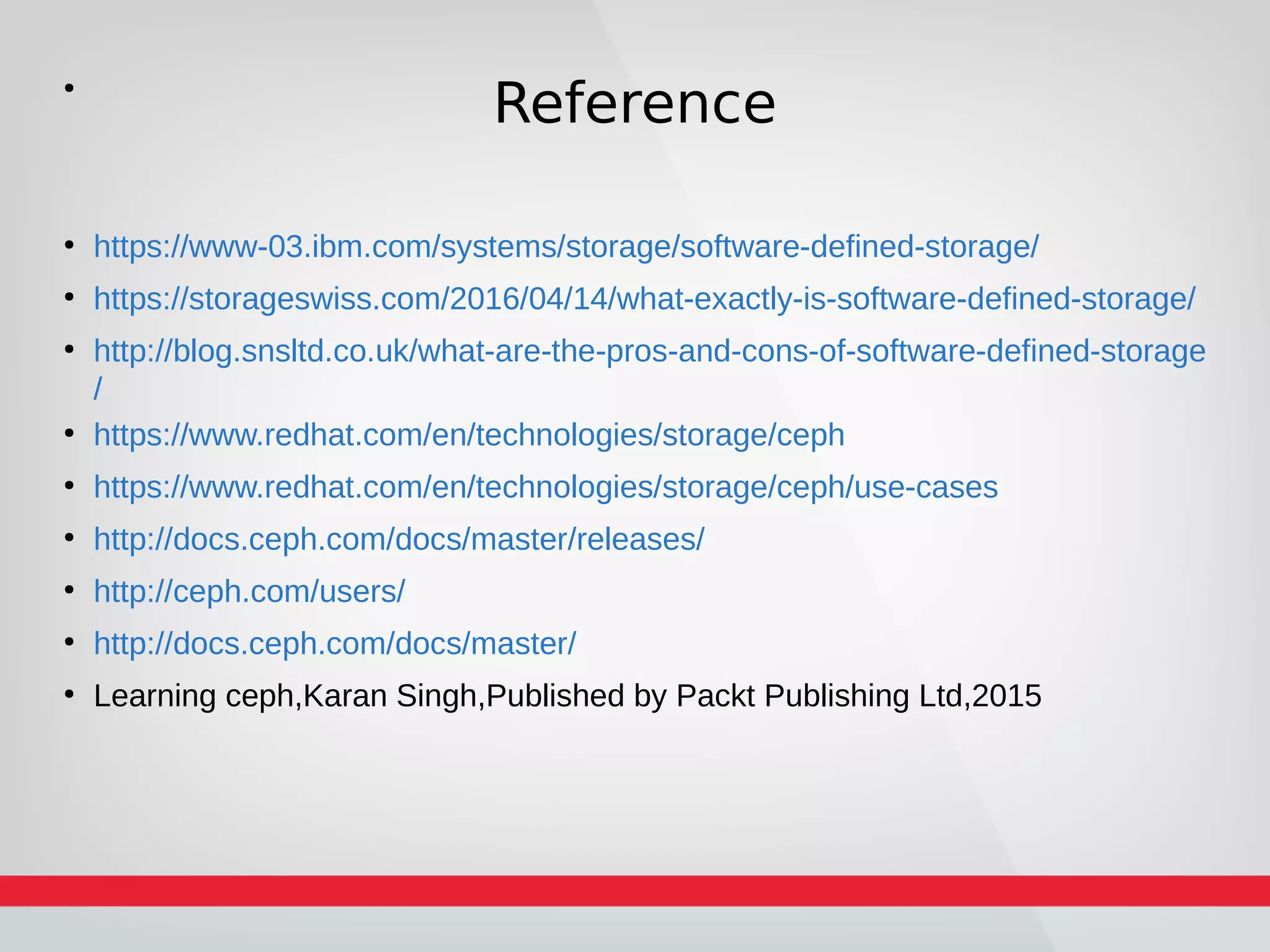 Ceph as software define storage | PDF