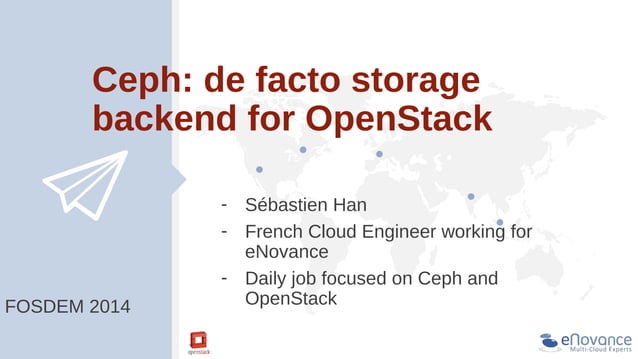 Ceph de facto storage backend for OpenStack | PPT