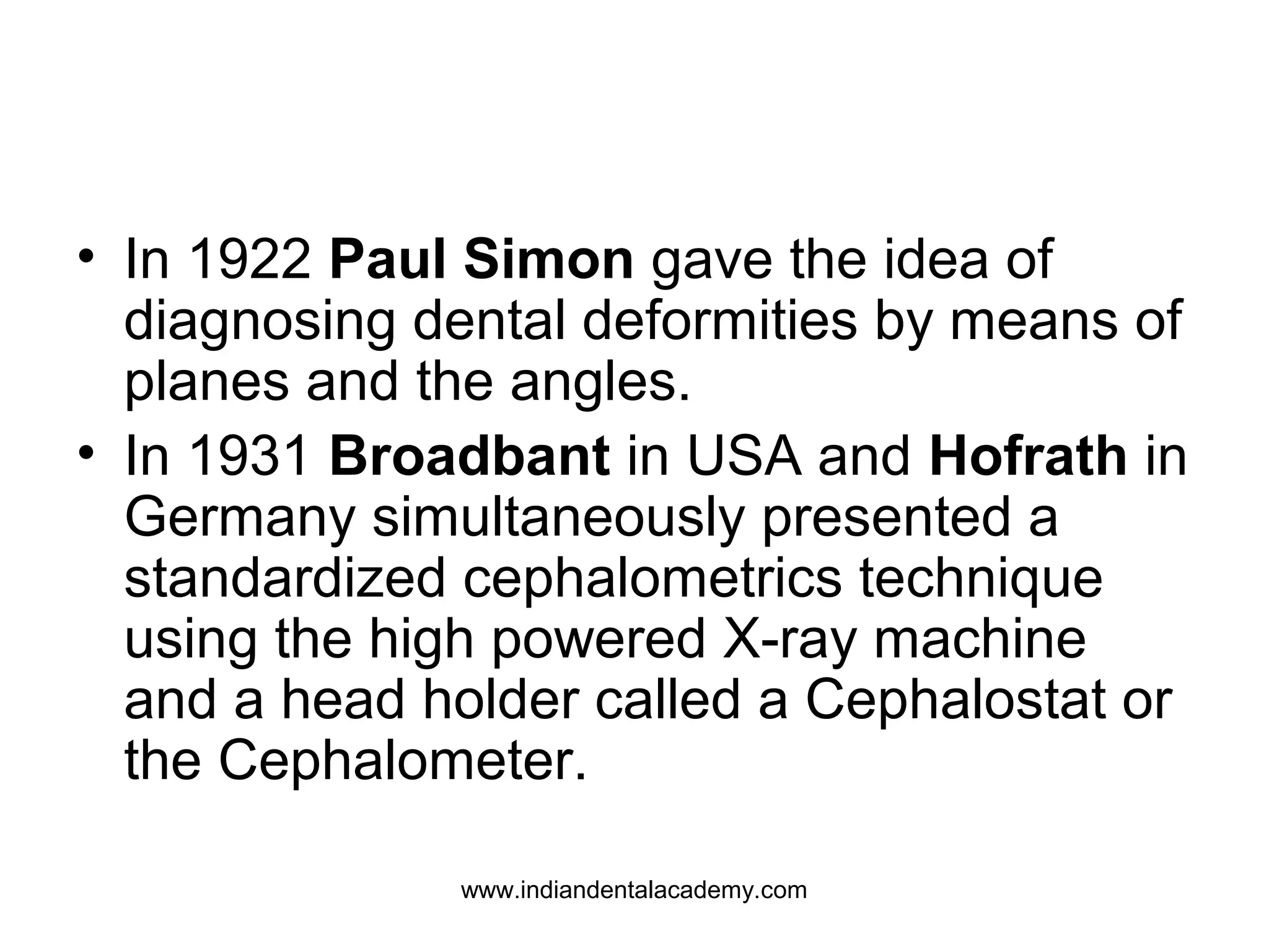 Cephalometrics for orthodontics | PPT