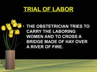 Cephalo-pelvic Disproportion assessment ppt | PPT