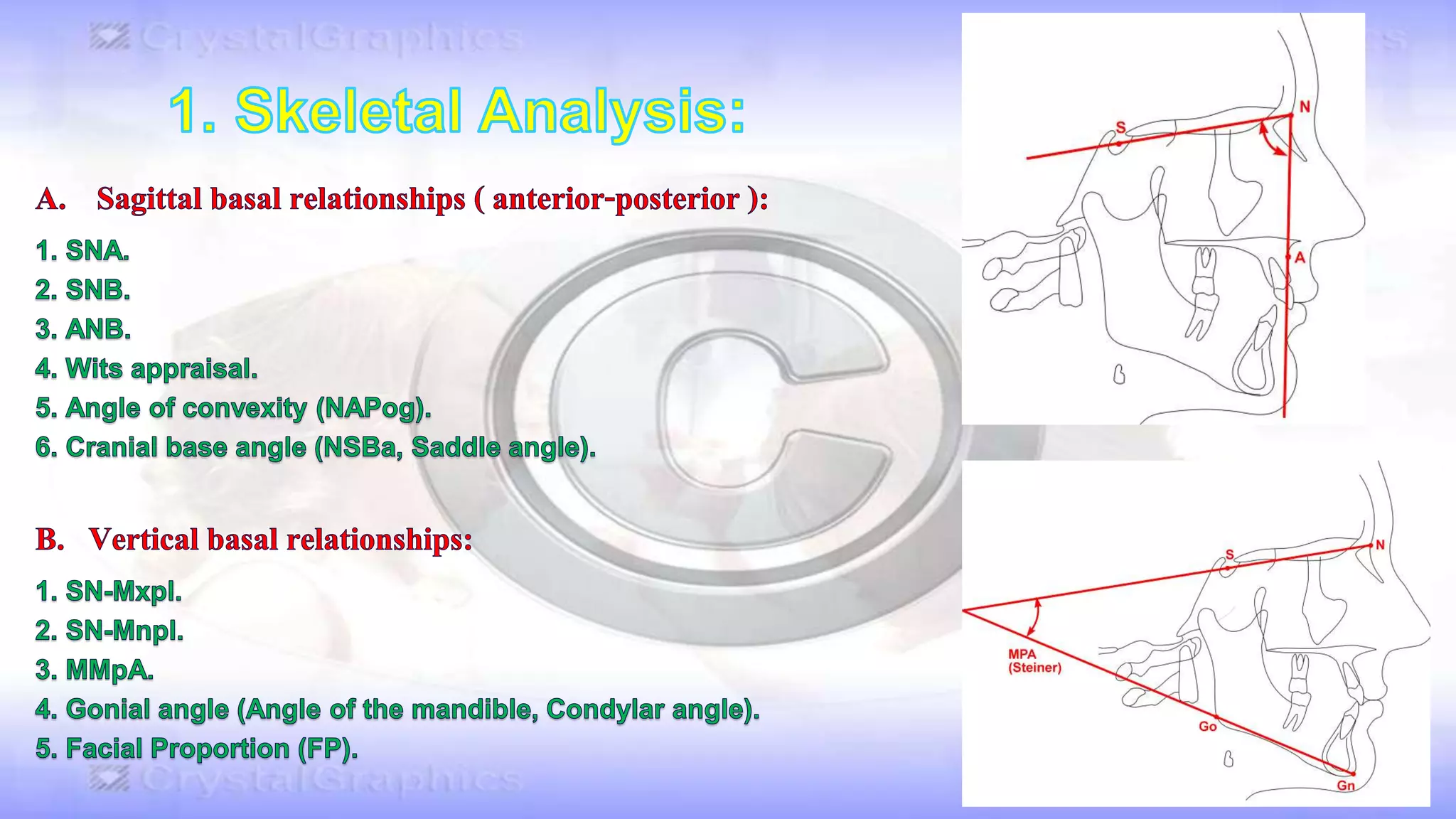 Cephalometric analysis | PPTX