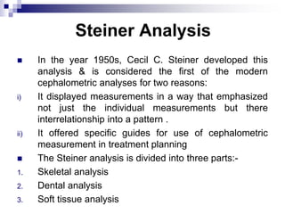 Cephalometric analysis | PPT