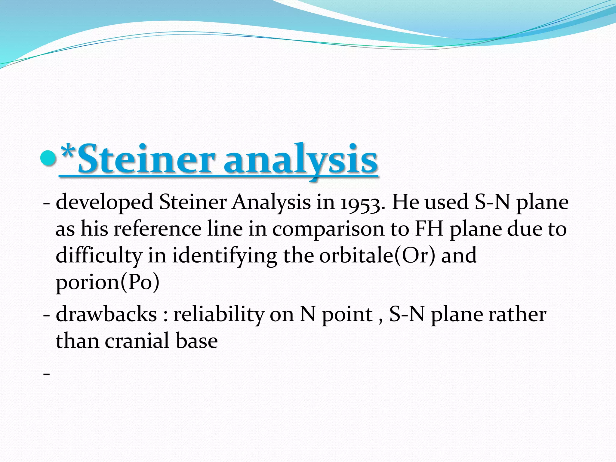 Orthodontic Cephalometric analysis | PPTX