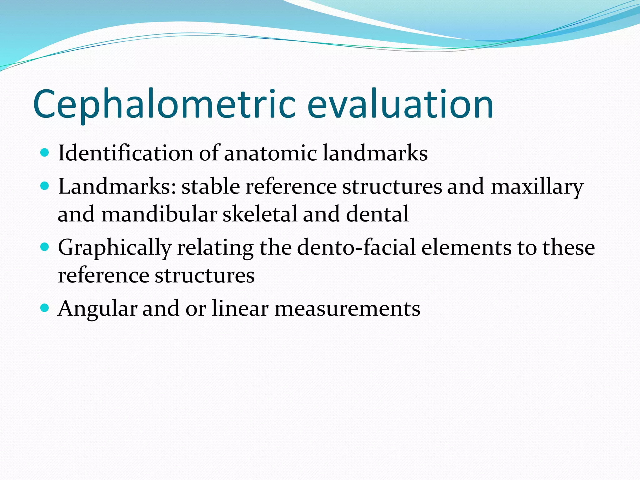 Orthodontic Cephalometric analysis | PPTX