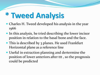 Orthodontic Cephalometric analysis | PPTX
