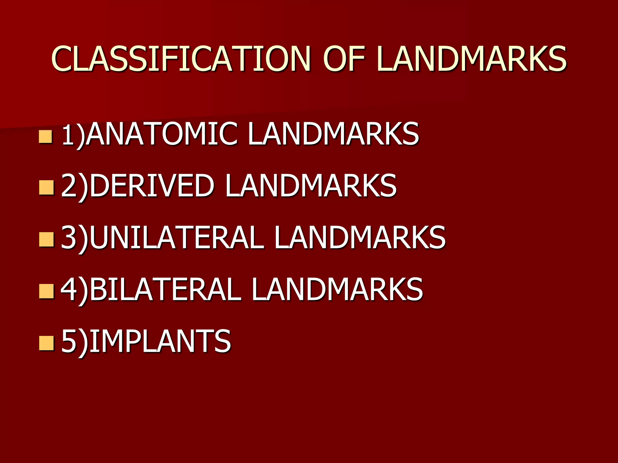 Cephalometric landmarks | PPT