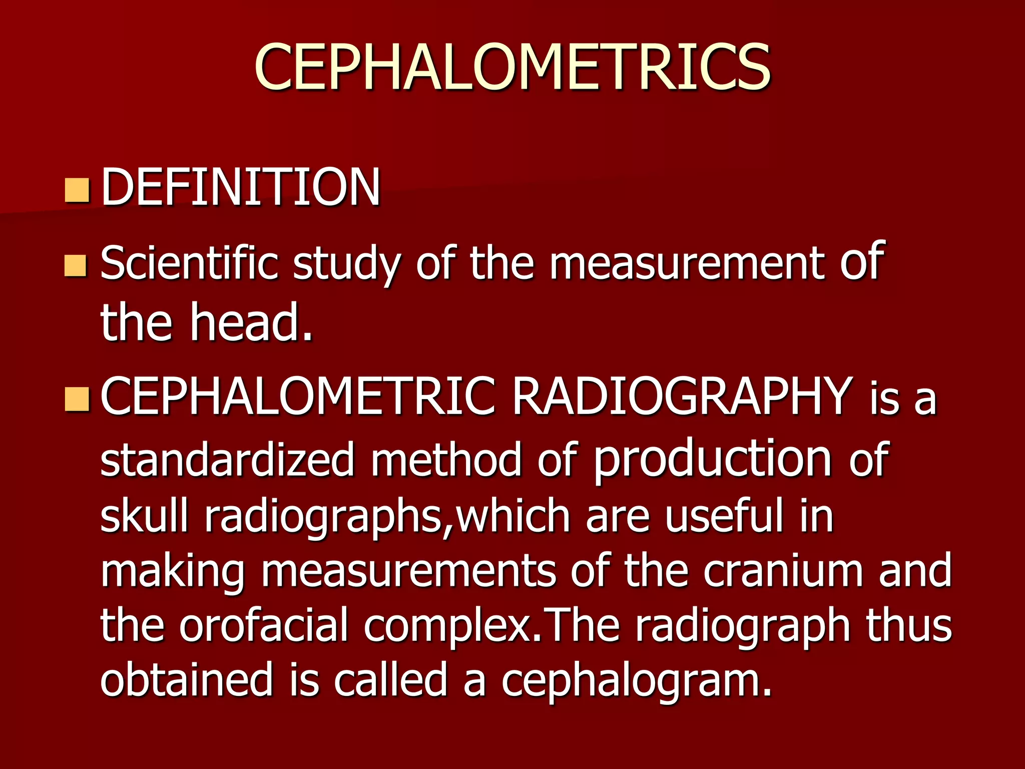 Cephalometric landmarks | PPT