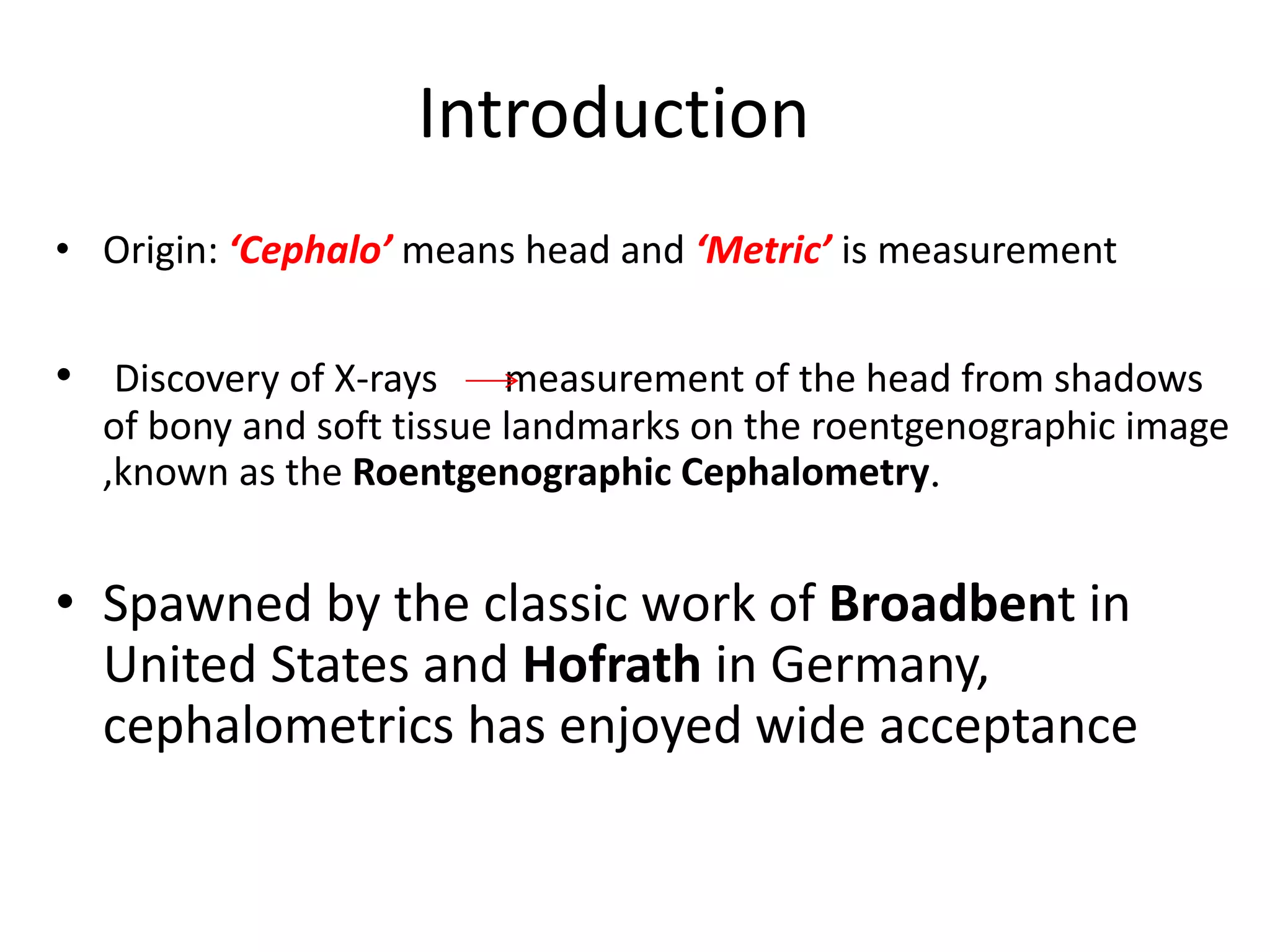 Cephalometrics EVALUATION AND INTERPRETATION | PPTX