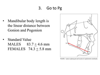 Cephalometrics EVALUATION AND INTERPRETATION | PPTX