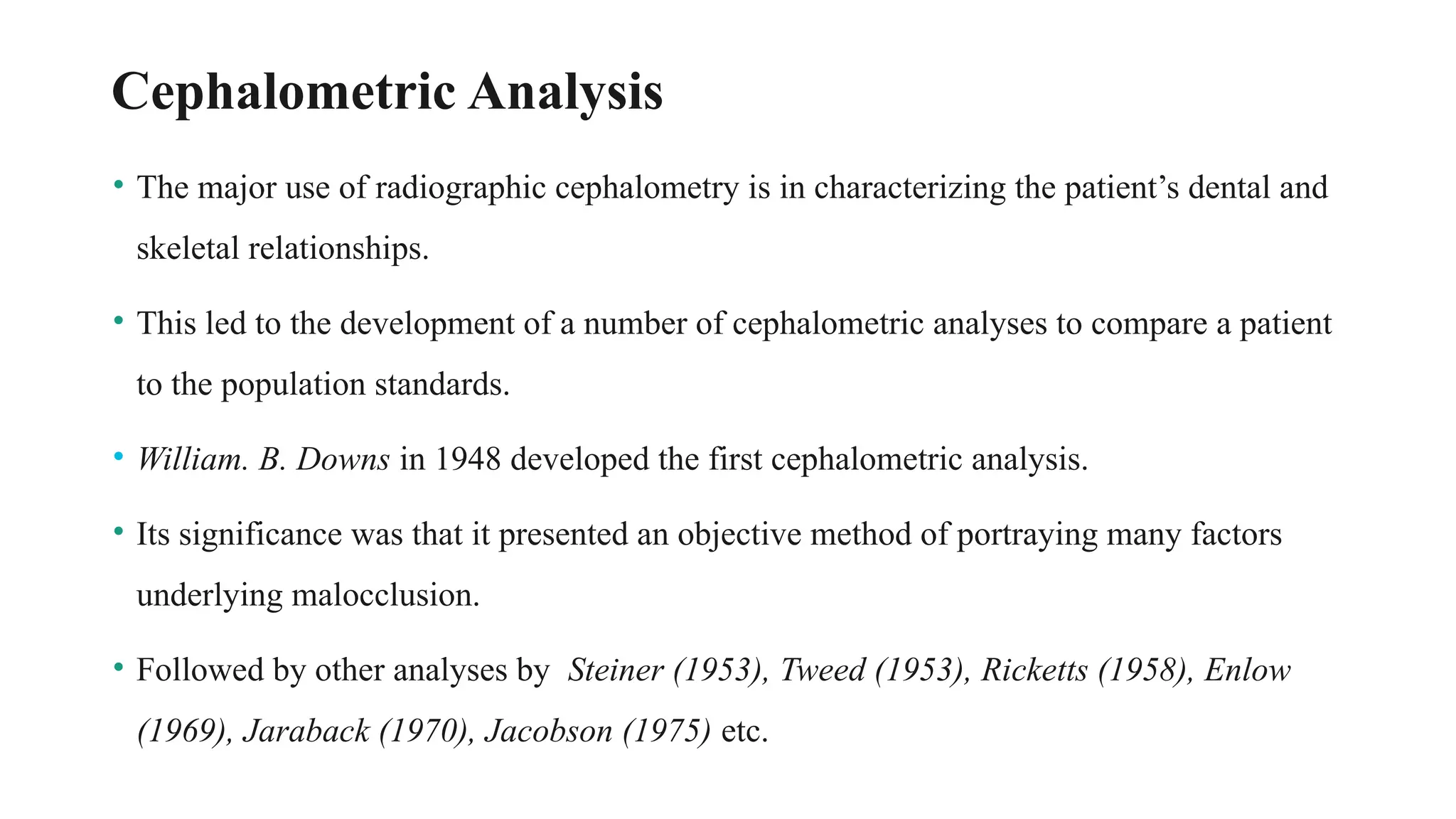 Cephalometrics analysis in orthodontics.pptx