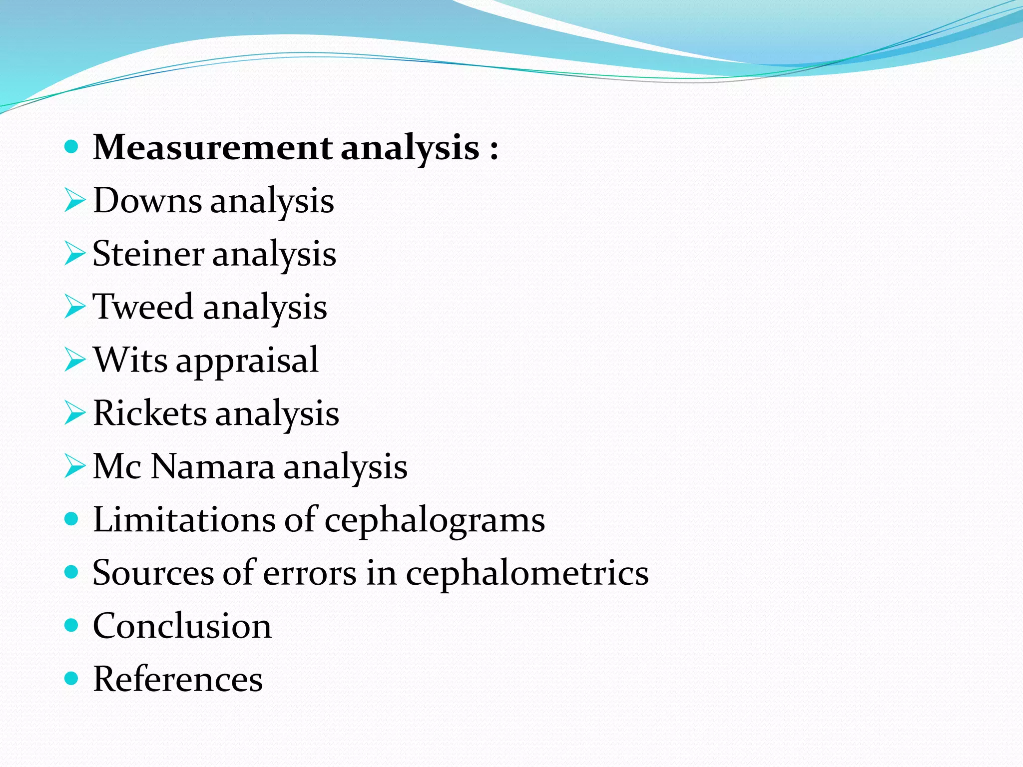 Cephalometrics analysis -ih | PPTX