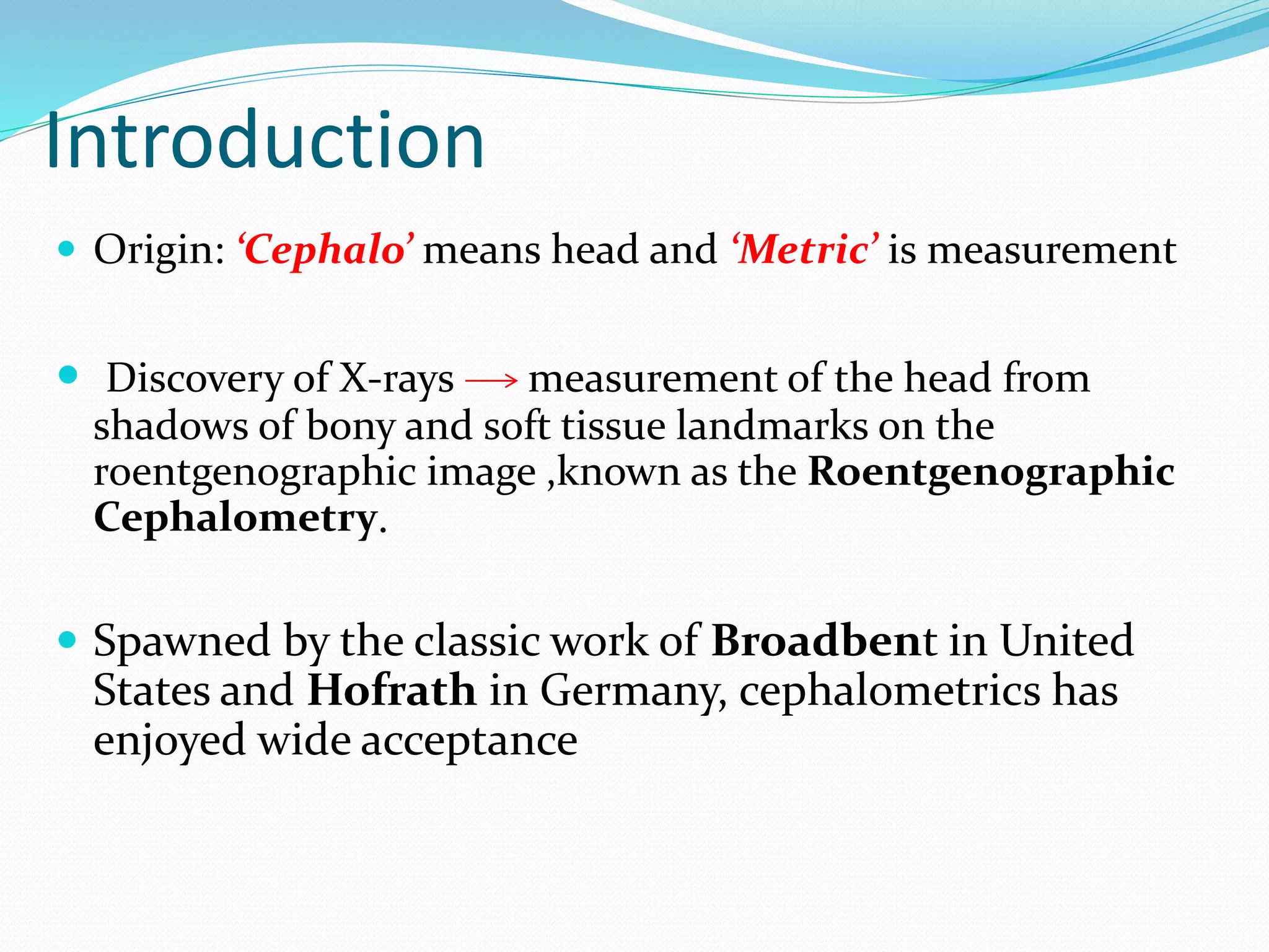Cephalometrics analysis -ih | PPTX