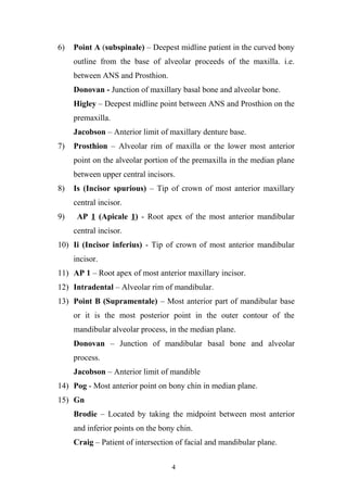 Cephalometrics as a diagnostic aid | DOC