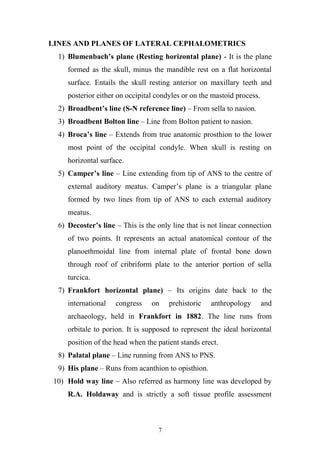 Cephalometrics as a diagnostic aid | DOC