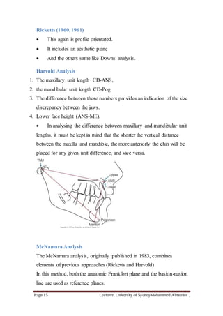 Cephalometrics / for orthodontists by Almuzian | DOCX