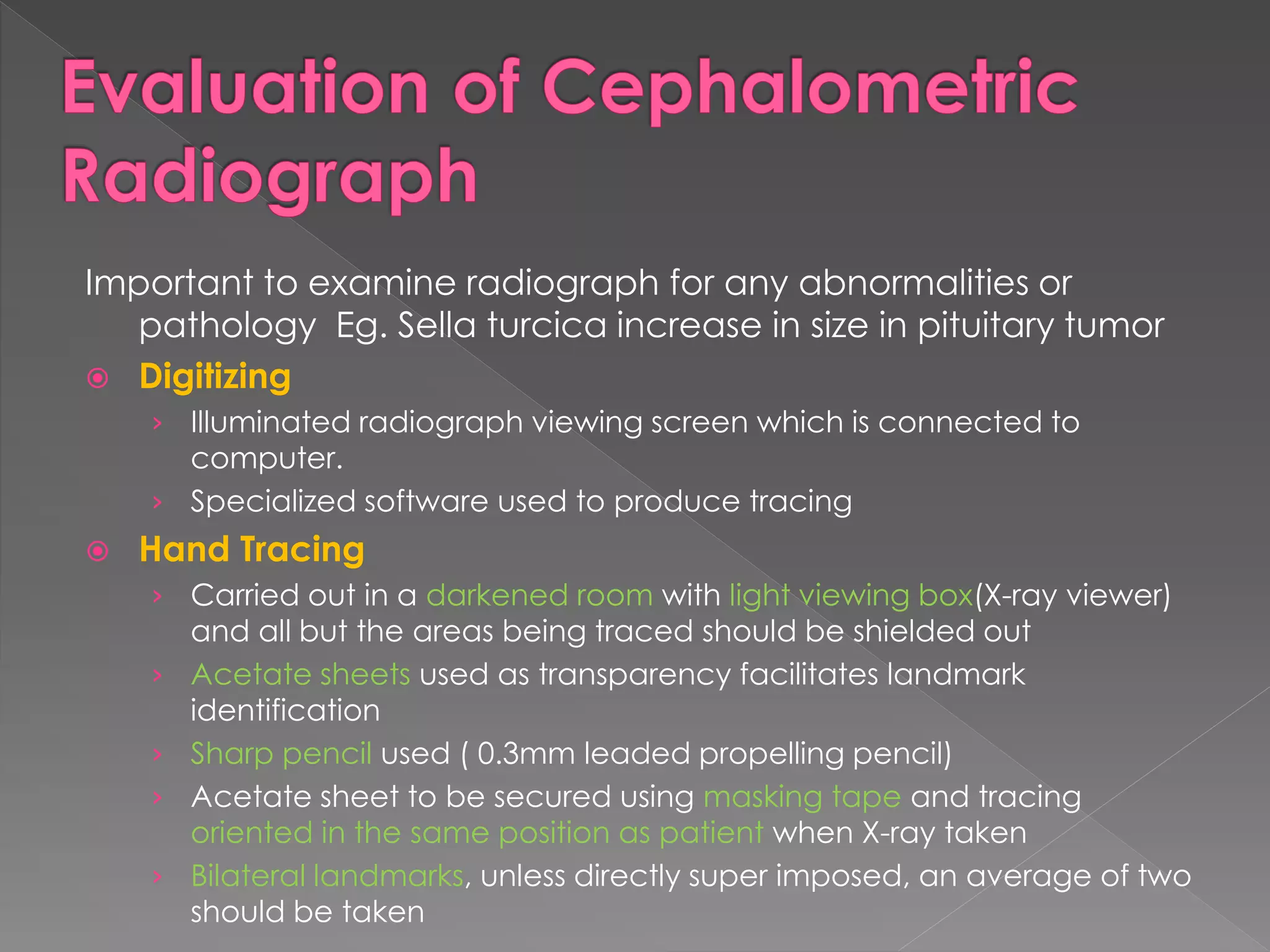 Cephalometrics in orthodontics | PPTX