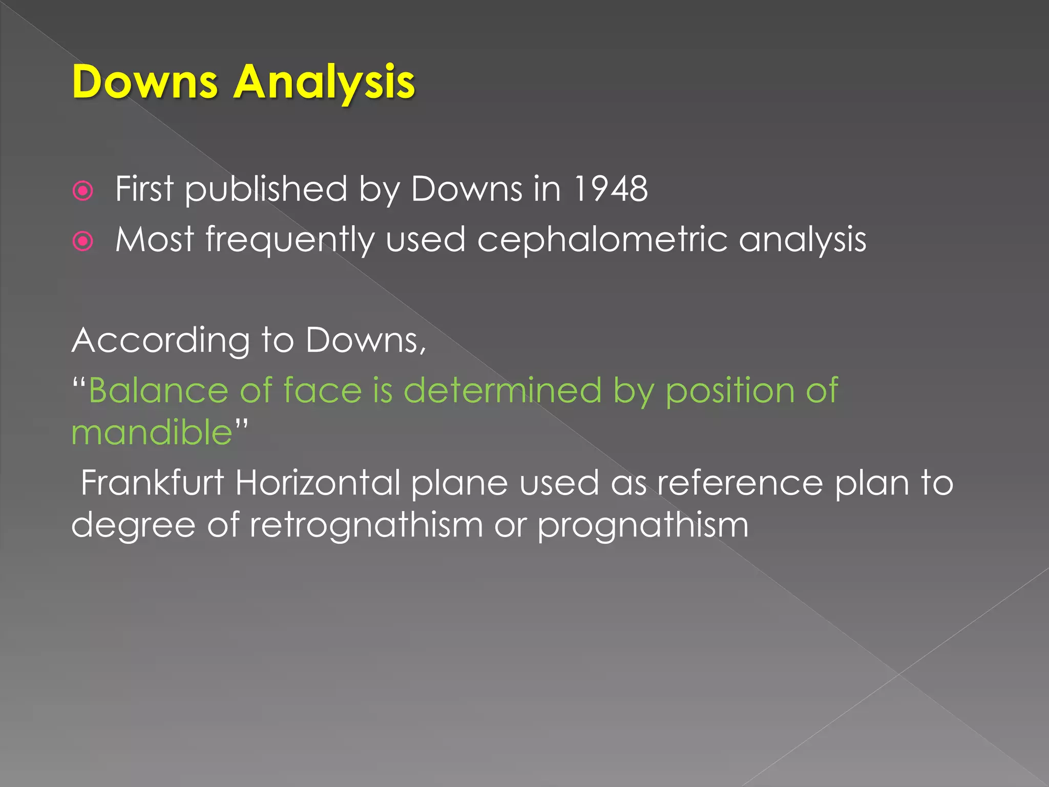 Cephalometrics in orthodontics | PPTX