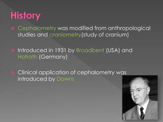 Cephalometrics in orthodontics | PPTX