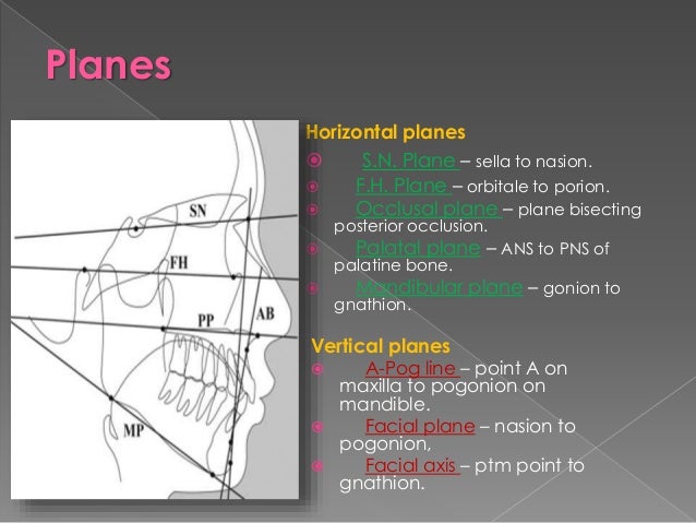 Cephalometrics in orthodontics