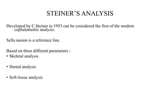 Cephalometrics analysis | PPTX