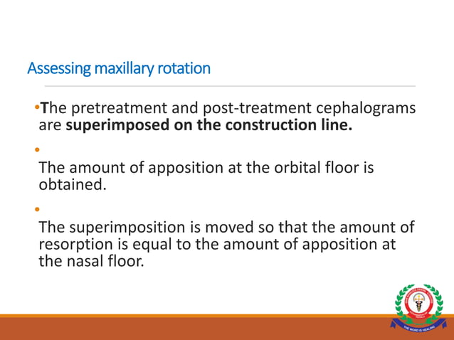 CEPHALOMETRIC SUPERIMPOSITION.ppt | Dental Health | Diseases and Conditions