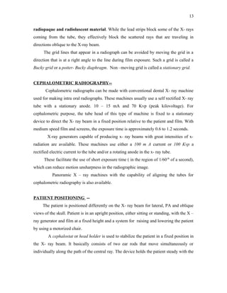Cephalometrics & x ray generation principles/orthodontic courses by ...