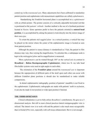 Cephalometrics & x ray generation principles | DOC