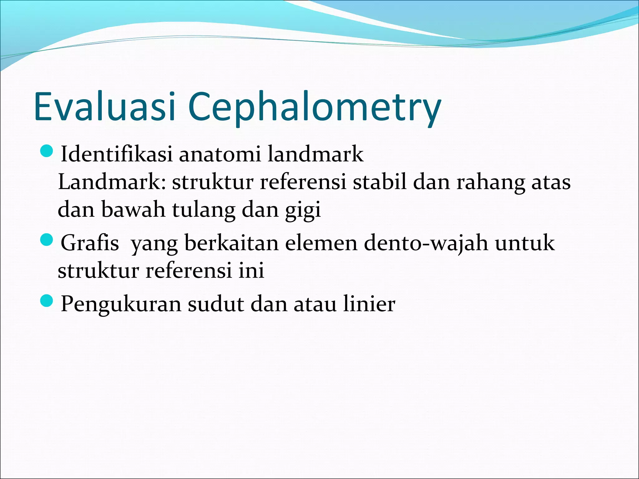 Cephalometri | PPT