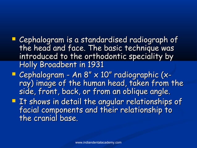 Cephalometry | PPT