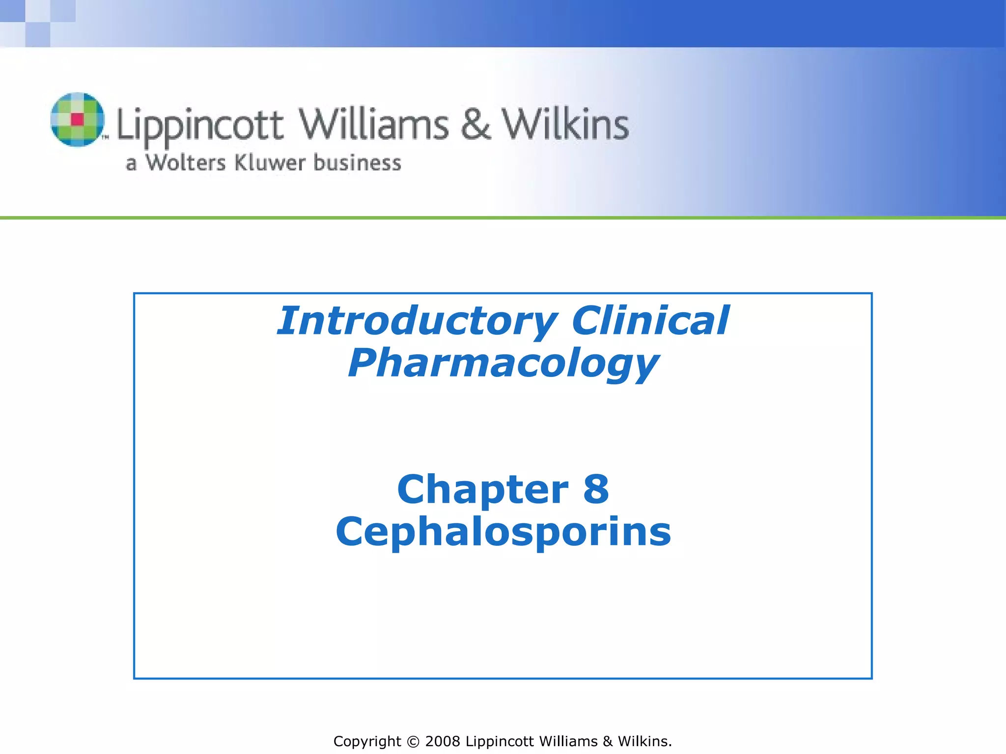 Cephalosporin Ppt