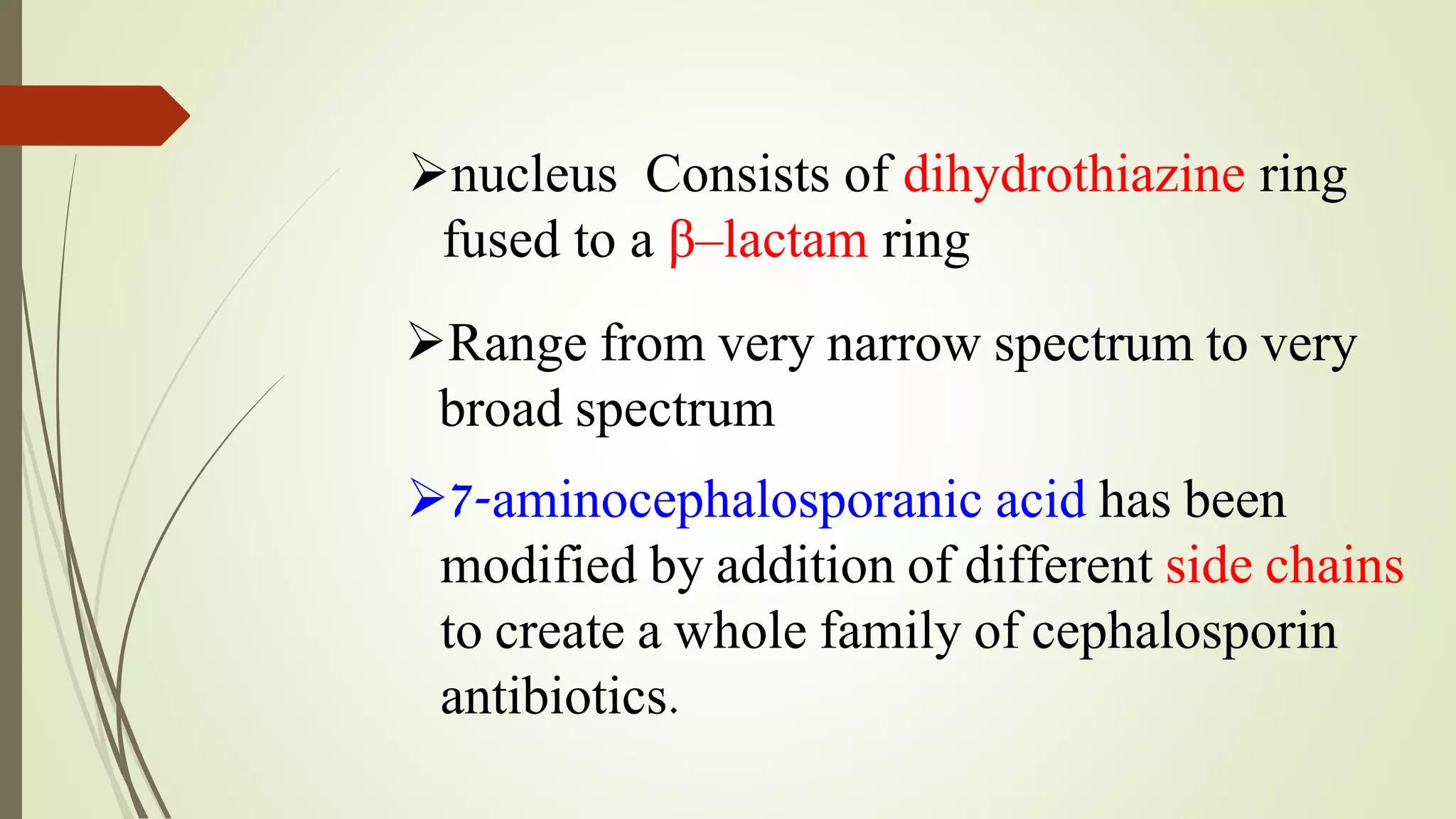 Cephalosporin Antibiotics | PPTX
