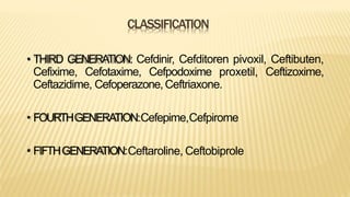 Cephalosporin antibiotics 1 | PPTX