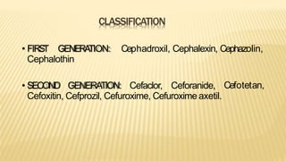 Cephalosporin antibiotics 1 | PPTX