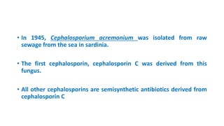 Cephalosporins-1.pptx | Pharmaceutical Drugs | Medical Health