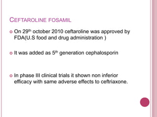 Cephalosporins | PPTX