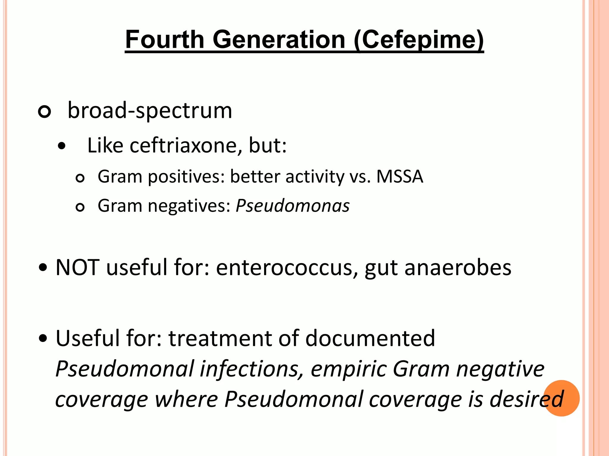 Cephalosporins - Pharmacology | PPTX