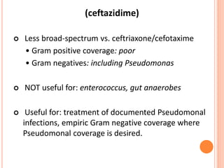 Cephalosporins - Pharmacology | PPTX