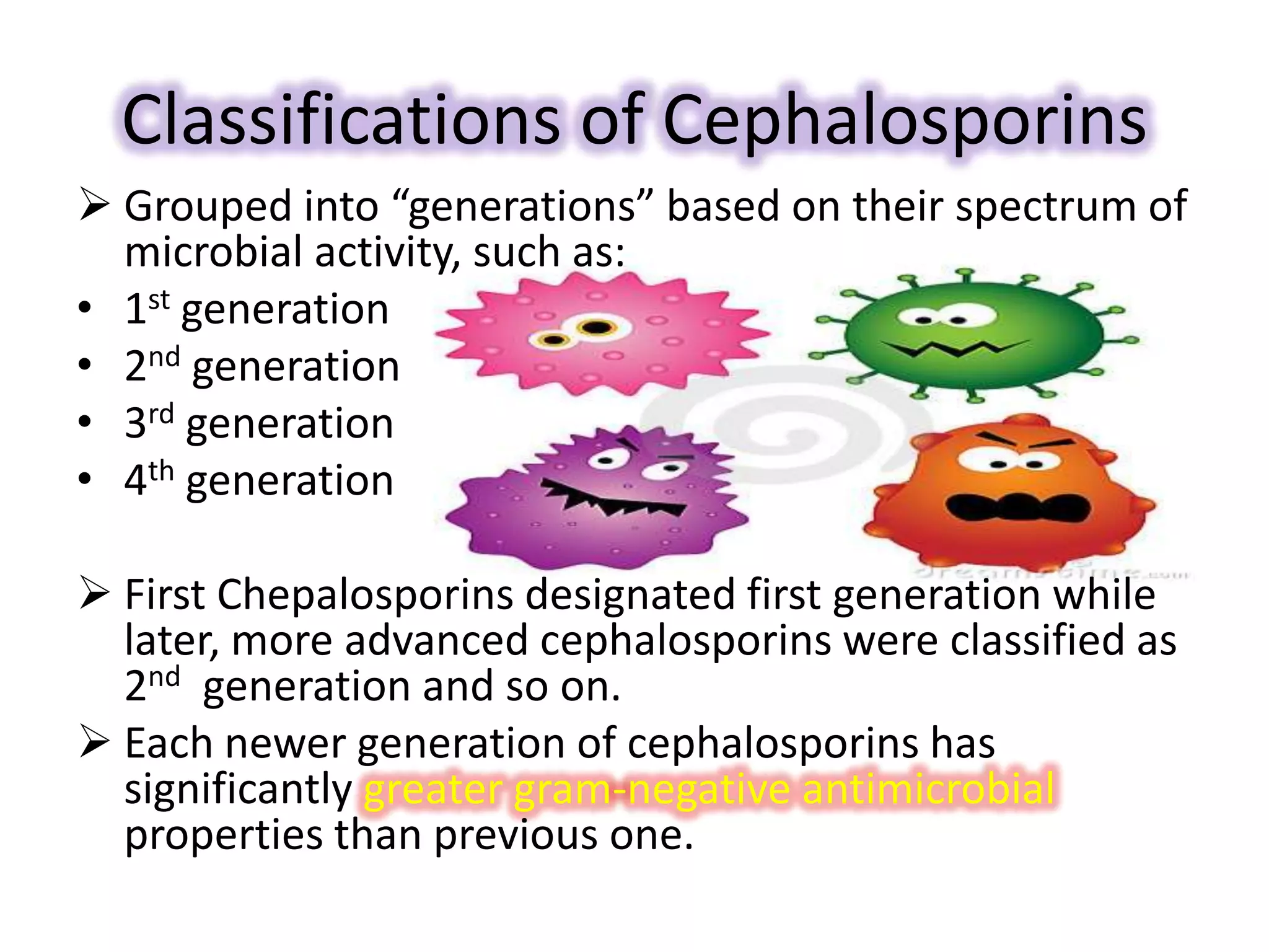 Cephalosporins | PPTX